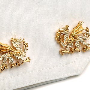 Welsh Dragon Cufflinks in 18ct Gold on Sterling Silver. - Etsy