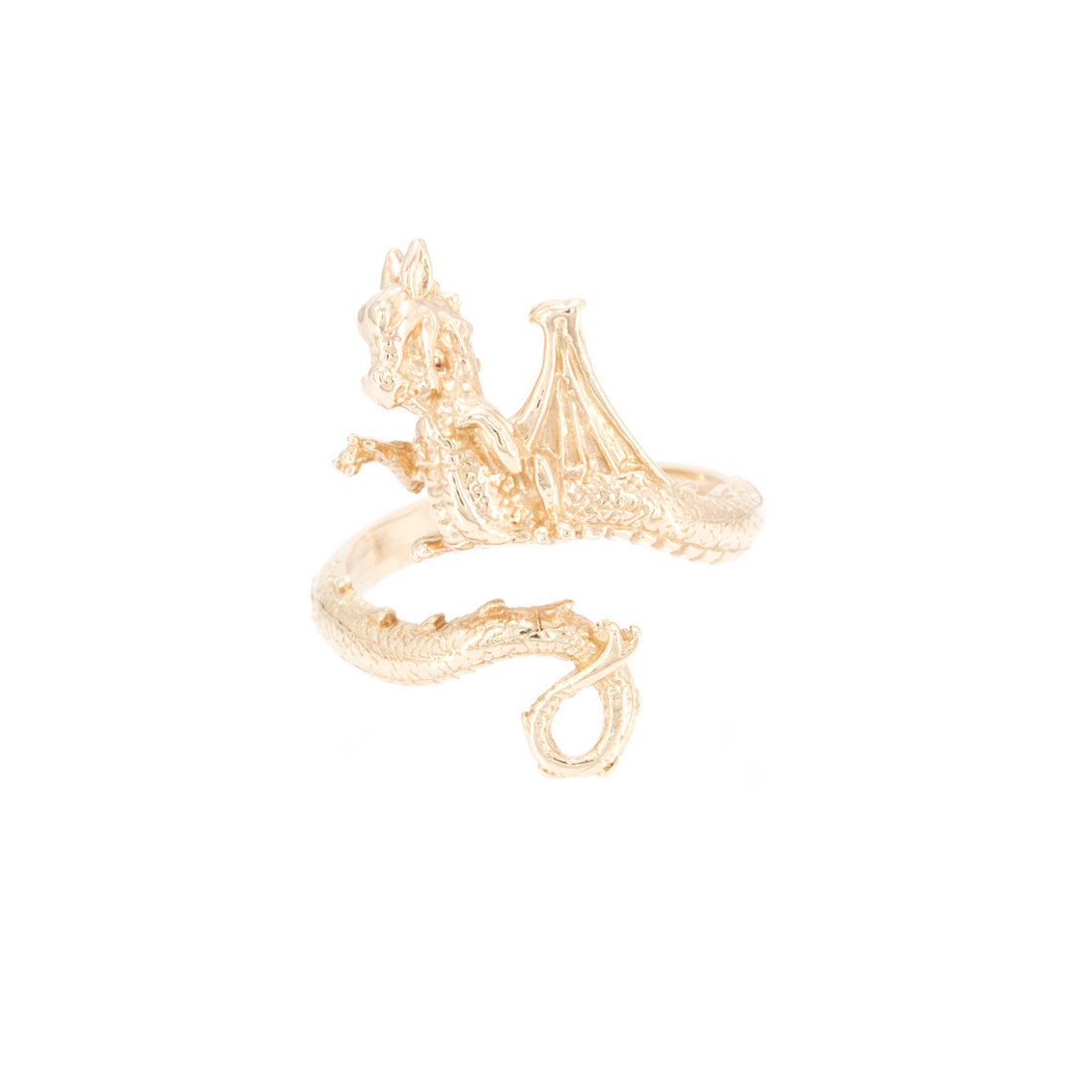 Dragon Ring in Solid Gold. - Etsy