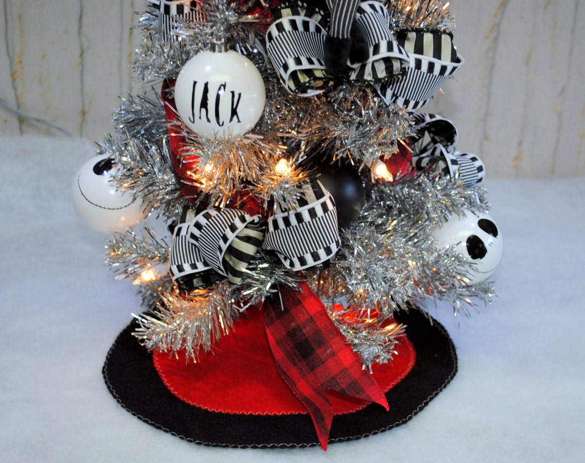 Jack Skellington Nightmare Before Christmas Tree Lighted With - Etsy