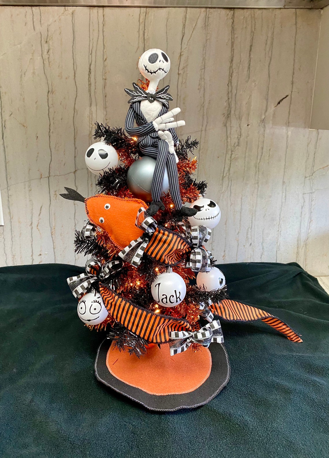 Jack Skellington Halloween and Christmas Tree Nightmare Before - Etsy