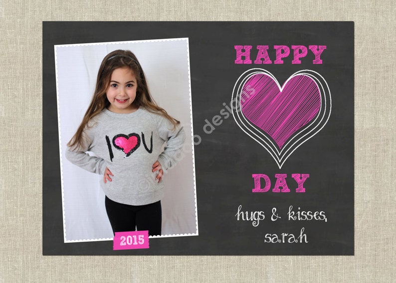 Heart Valentine With Photo Digital File - Etsy