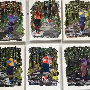 Magazine Collage Rainy Days PDF Tutorial - Etsy