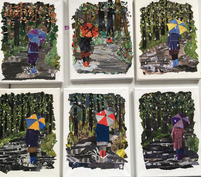 Magazine Collage Rainy Days PDF Tutorial - Etsy