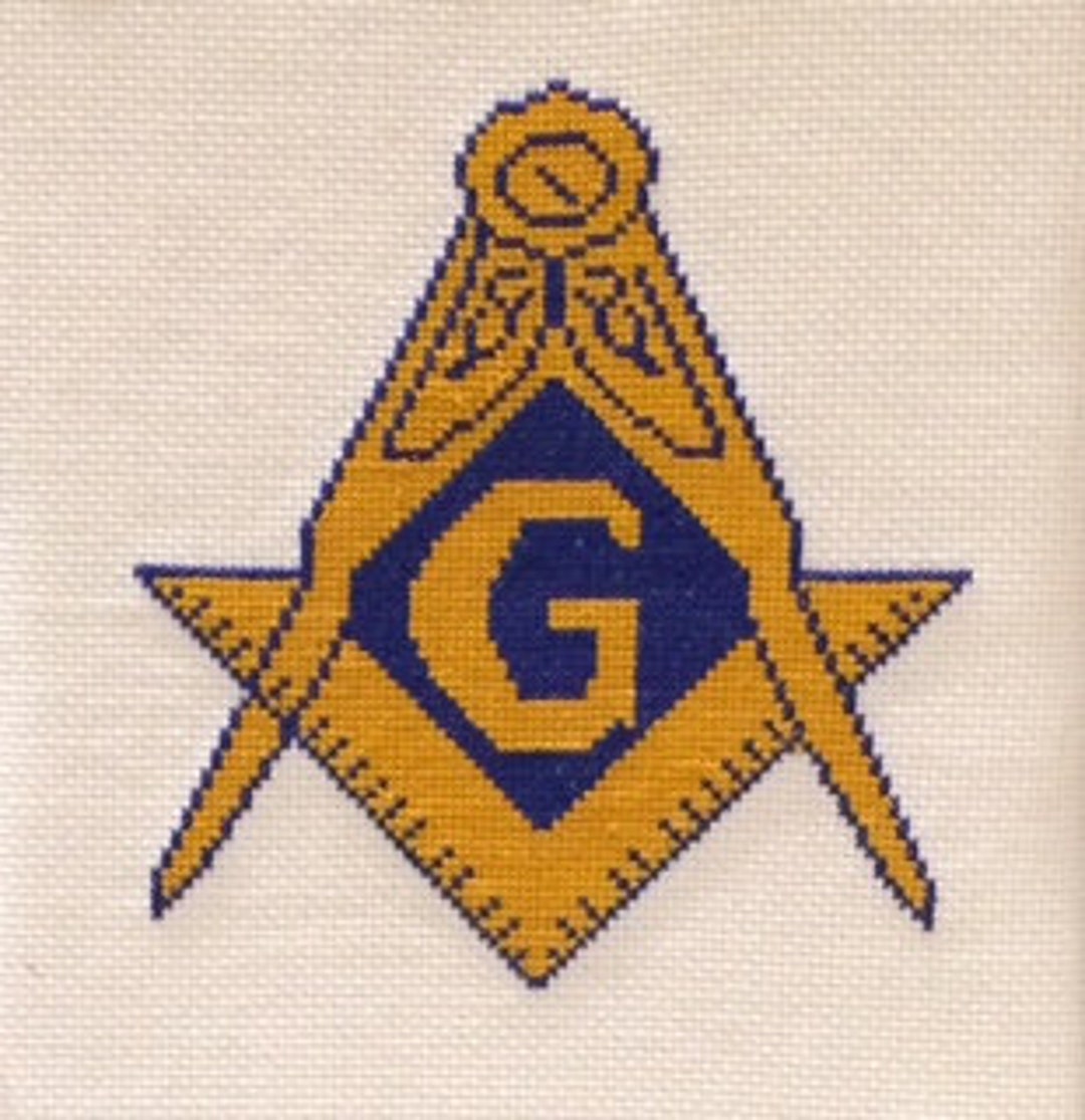 Masons' Square and Compass Counted Cross Stitch CHART ONLY! - Etsy