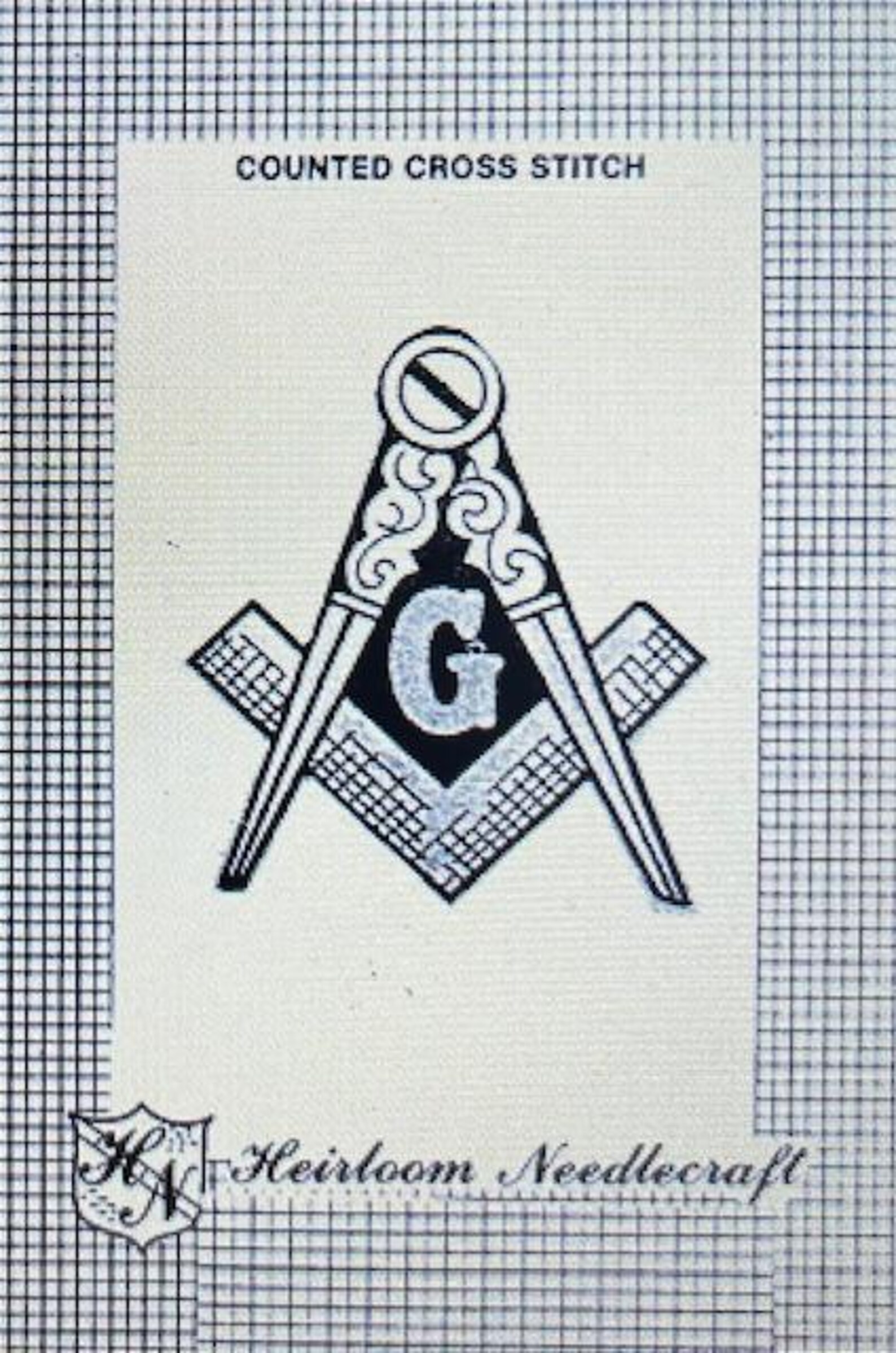 Masons' Square and Compass Counted Cross Stitch CHART ONLY! - Etsy