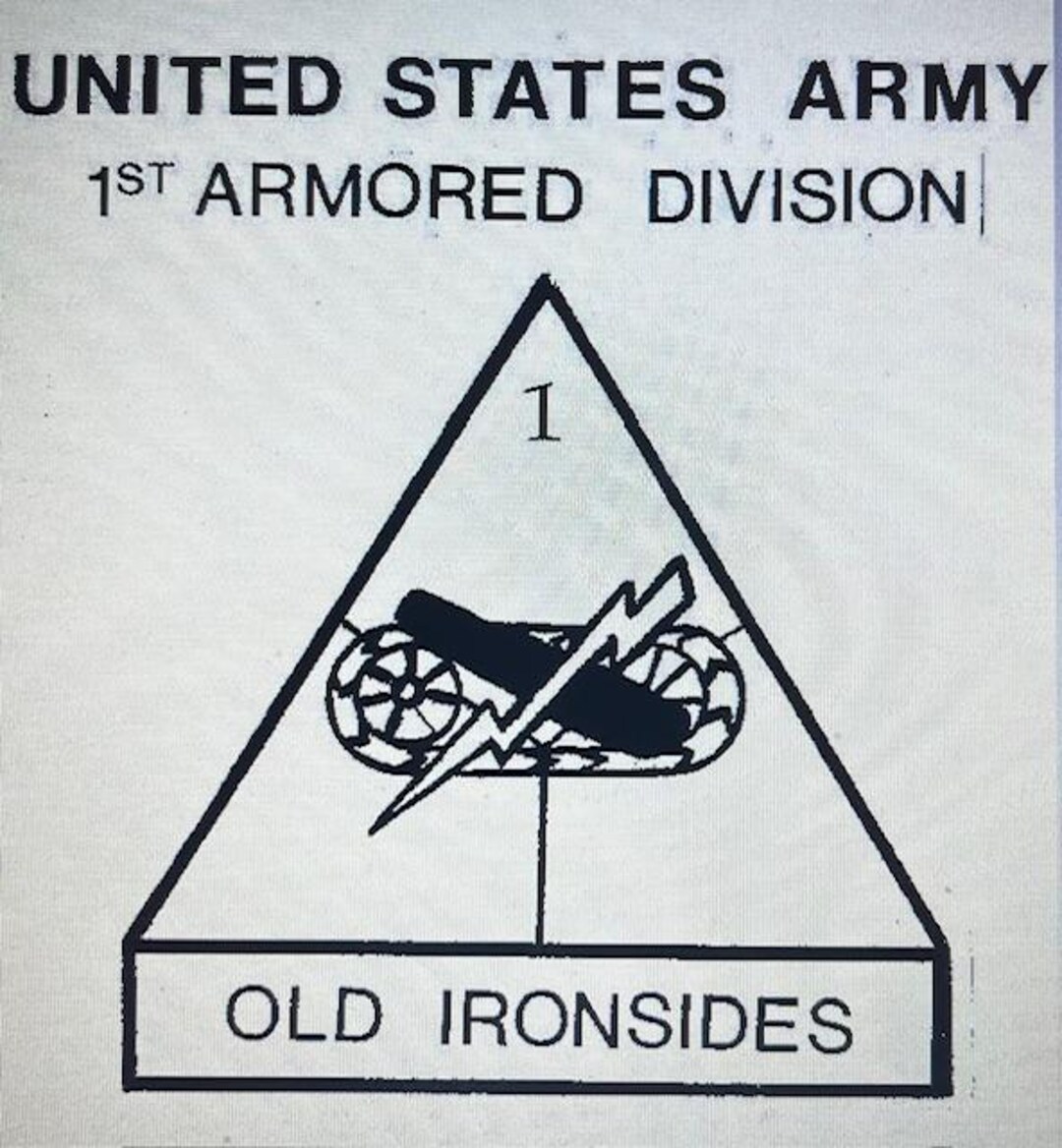 United States Army - 1st Armored Division - DIY Counted Cross Stitch ...