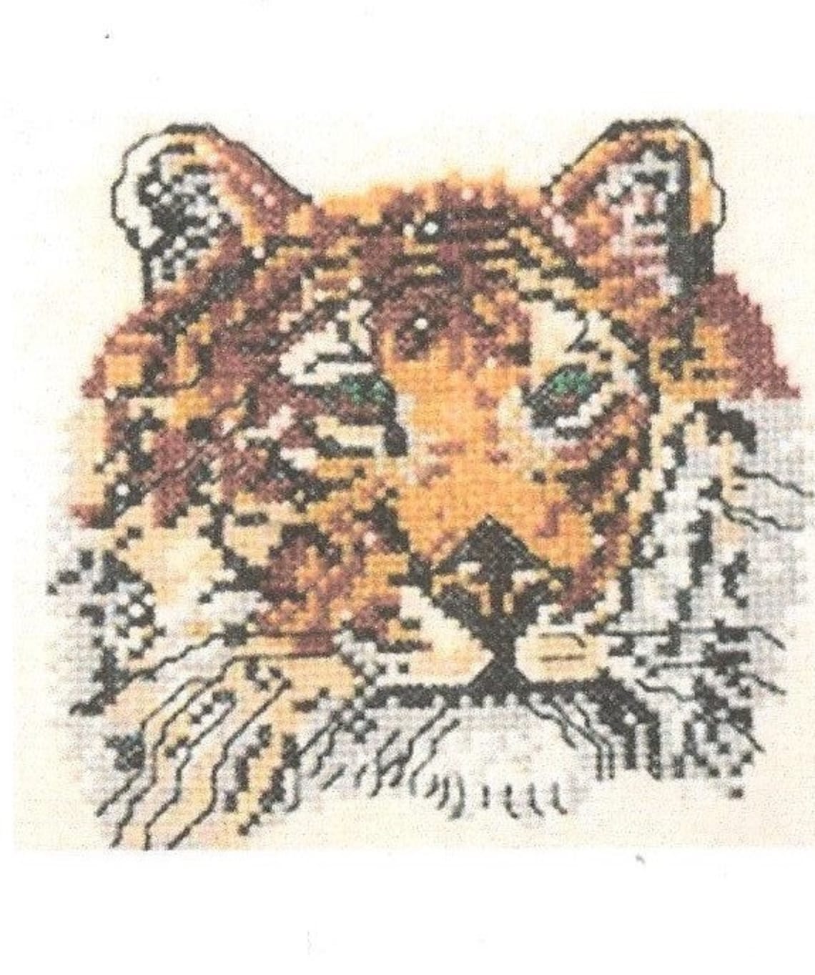 Tiger Counted Cross Stitch Kit - Etsy