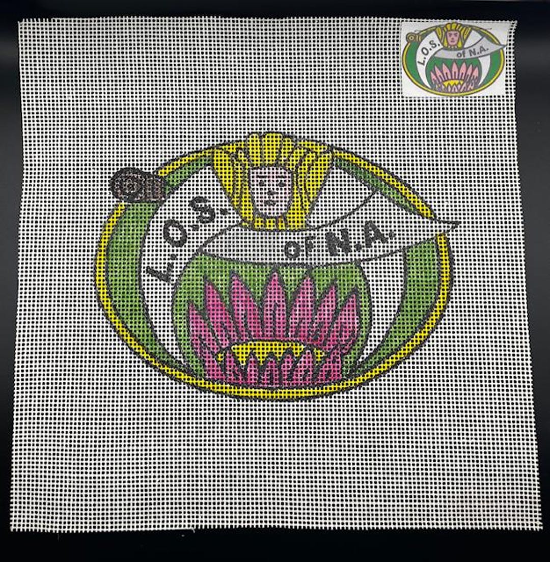Ladies of the Oriental Shrine of North America Emblem - Needlepoint ...