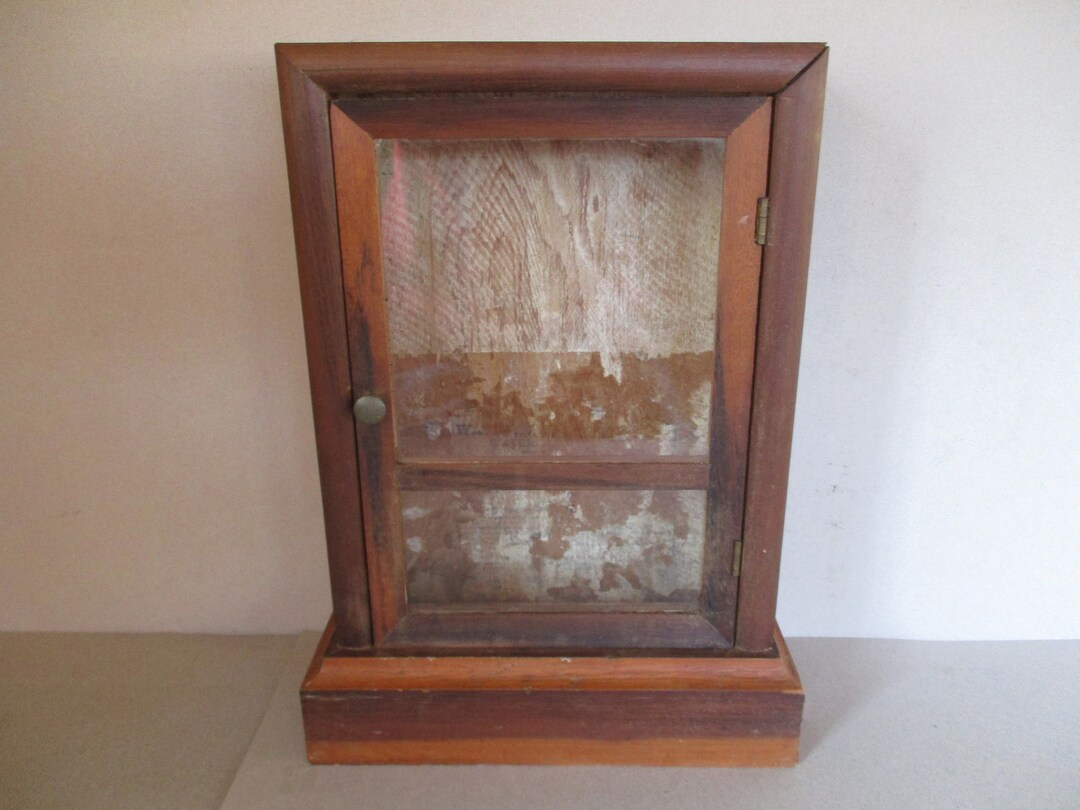 Antique Clock Cabinet Handmade Hinged Cherry Wood Clock Case - Etsy España