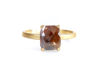 Rustic Diamond Ring - Etsy