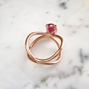 Rose Gold Ruby Ring, Ruby Engagement Ring, Oval Ruby Split Shank Ring - Etsy
