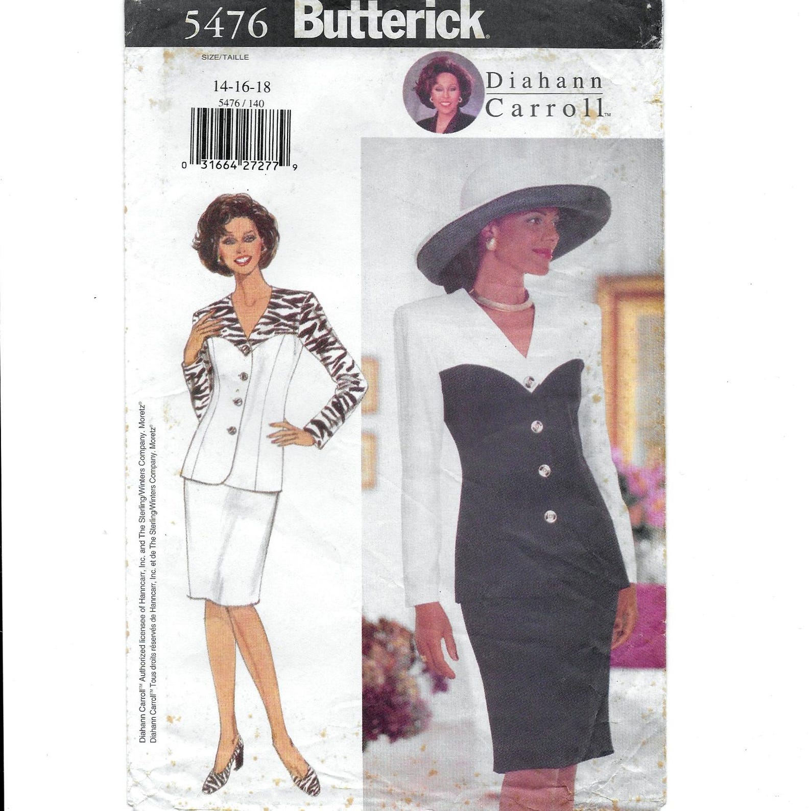 A Figure Flattering Jacket & Straight Skirt Sewing Pattern for Women ...