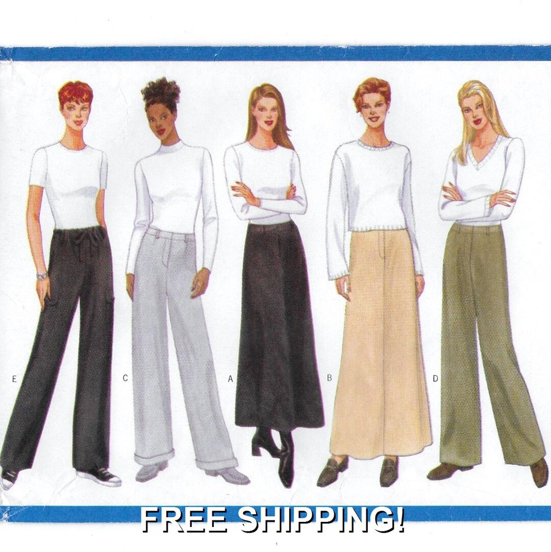 An Easy Sew A-line Skirt & Straight Leg Pants Pattern for Women: Uncut ...