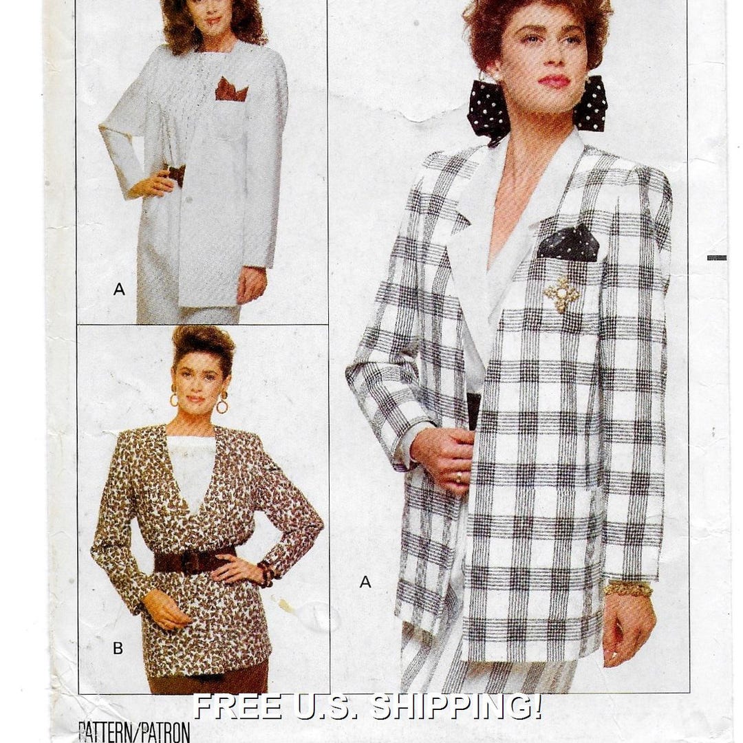 A Loose-fitting Single- or Double-breasted Jacket Pattern for Women ...