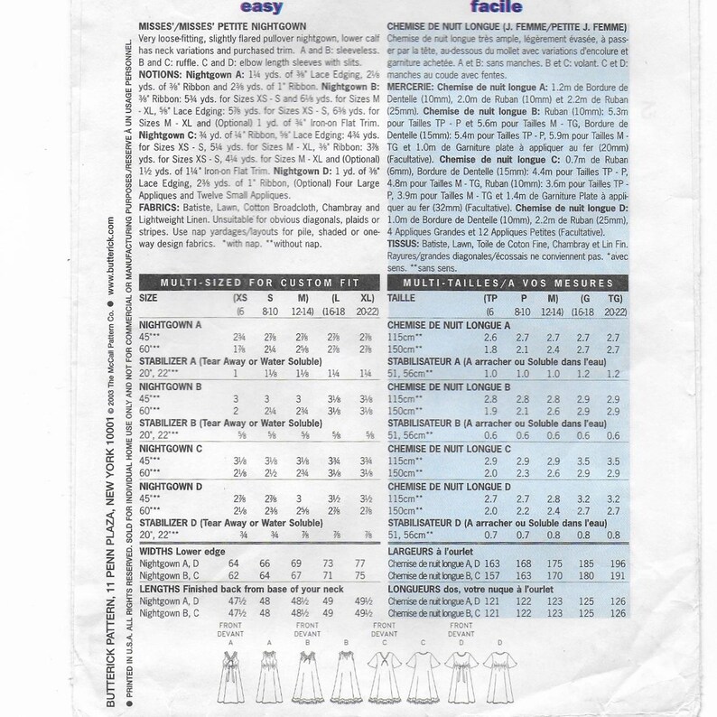 A Loose-fitting Pullover Nightgown With Variations Pattern for Women ...