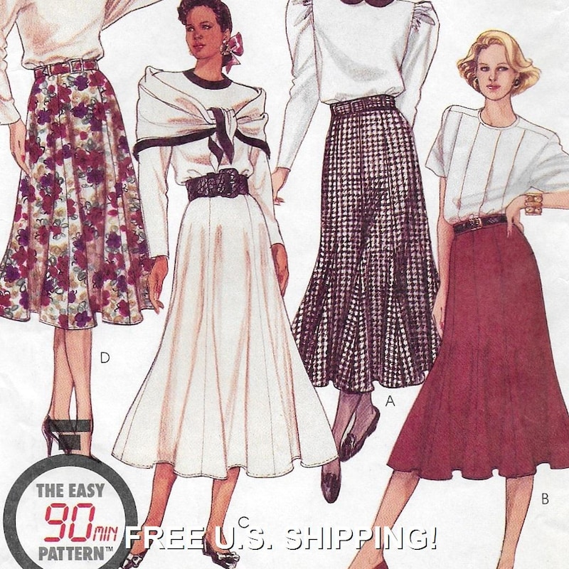 8 Gore Skirt Pattern - Etsy