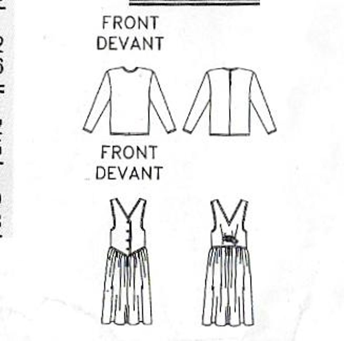 A Shaped Drop Waist Jumper and Pullover Top Pattern for Women: Uncut ...