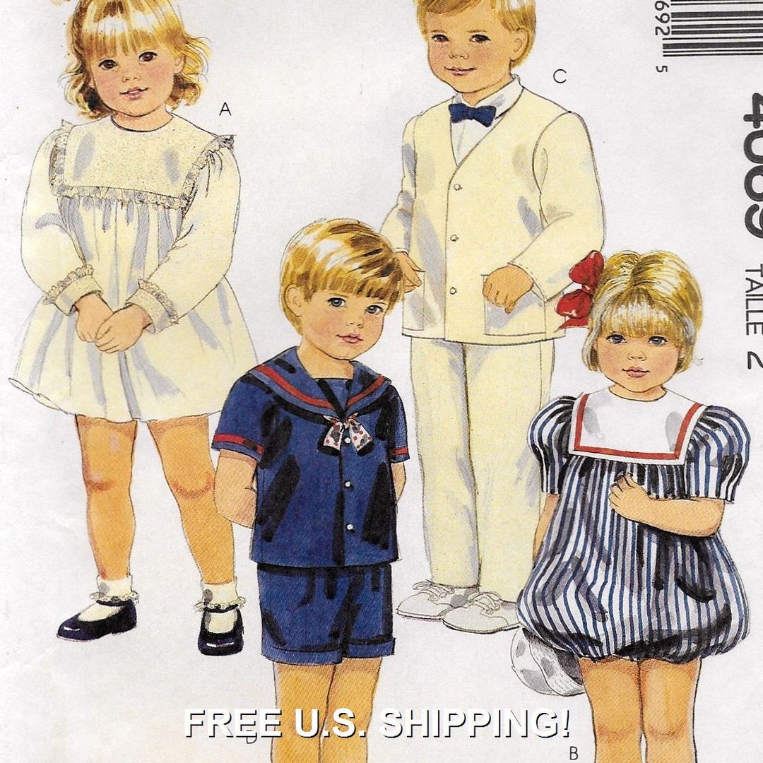 A Dress, Long/short Sleeve Jacket, Pull-on Pants & Shorts Pattern for ...