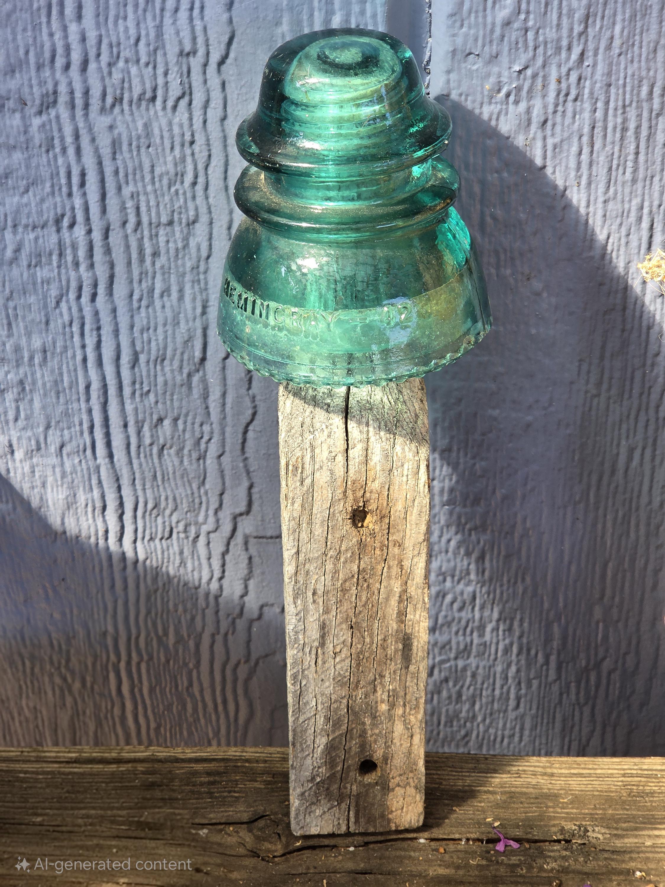 Insulator Mounts Threaded Wood - 6 in Lot - Etsy