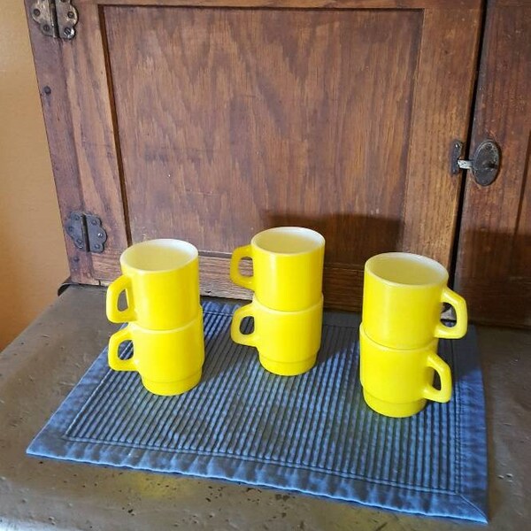Yellow Milk Glass - Etsy