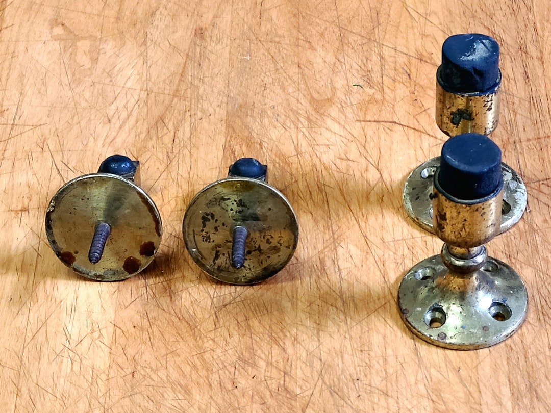 Brass Door Stops LOT of 4 2 Sizes 1930s Farmhouse - Etsy