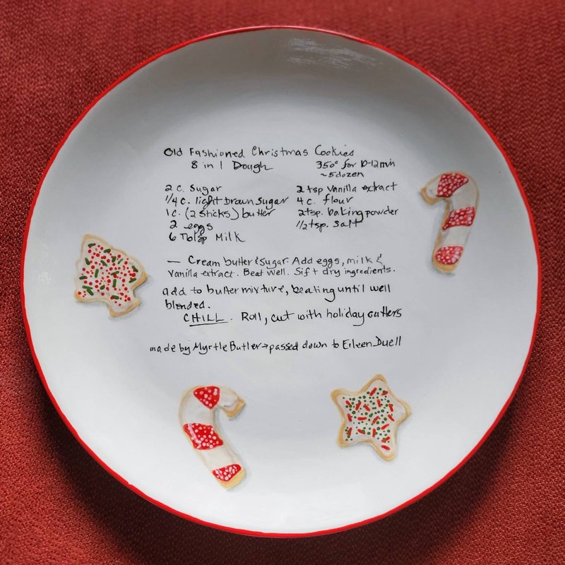 Personalized Recipe Plate - Etsy