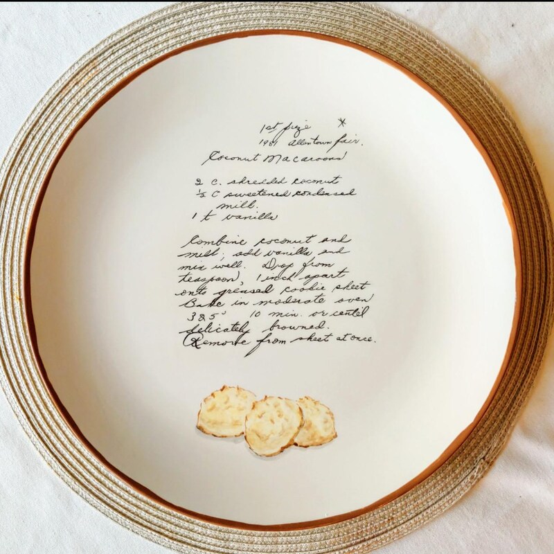Personalized Recipe Plate - Etsy
