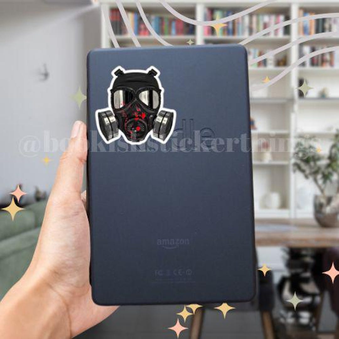 Gas Mask Sticker Malachi Little Stranger Vize Book Bookish Kindle ...
