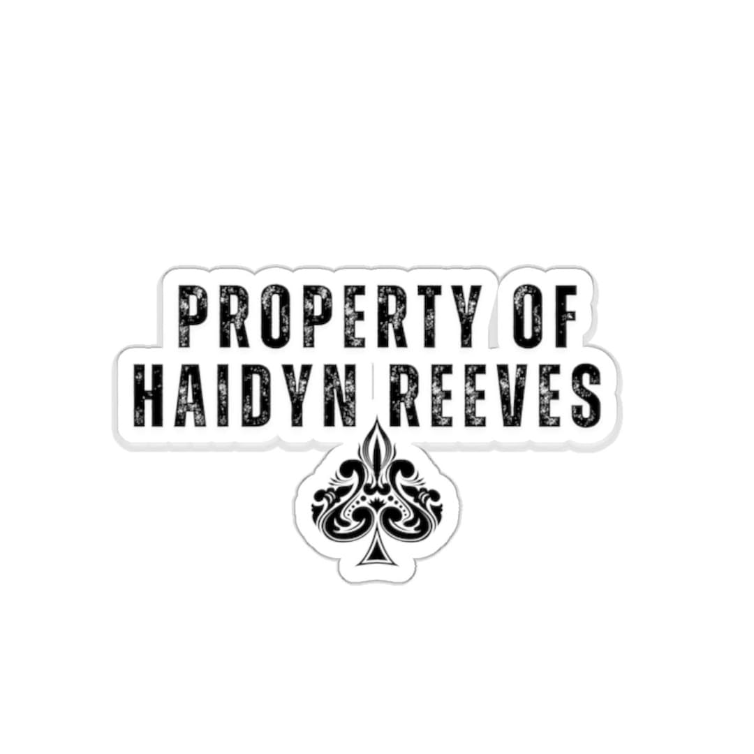 Properrty of Haidyn Reeves the Lords Bookish Kindle Stickers Dark ...