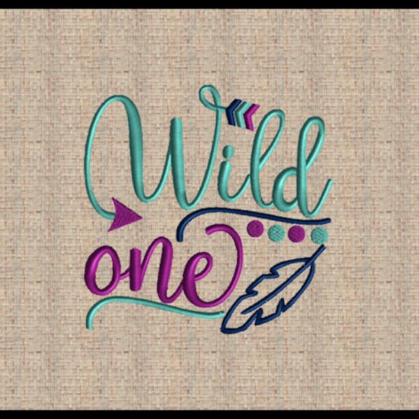 Wild One Embroidery - Etsy