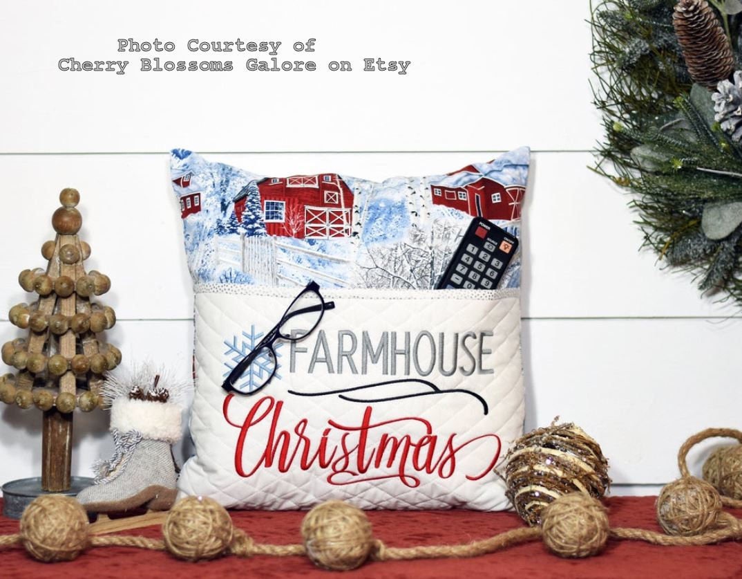 Farmhouse Christmas Embroidery Design, Snowflake (4x7-7x11) (digital ...