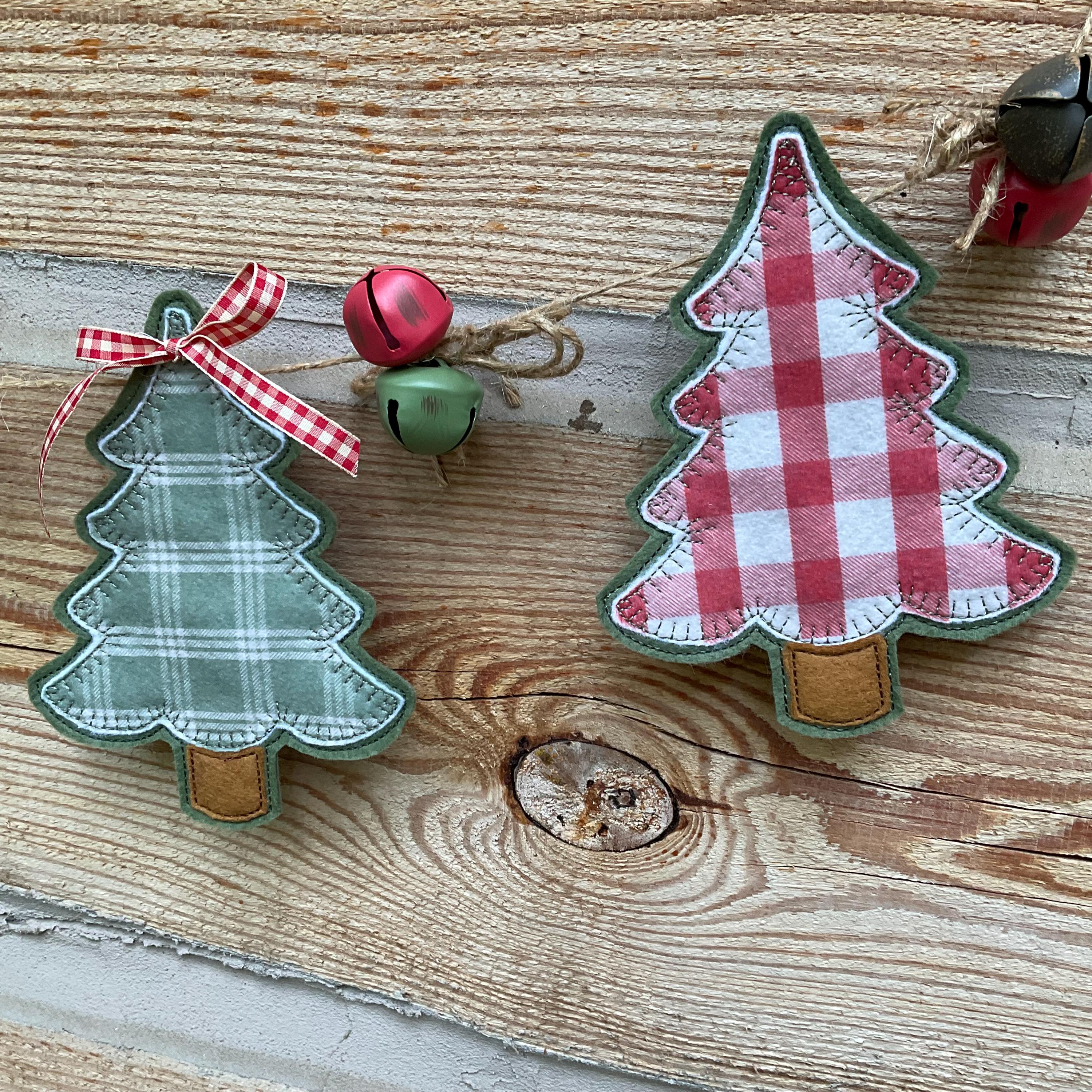 ITH Felt Christmas Tree Banner Embroidery Design | Embroidery Machine ...