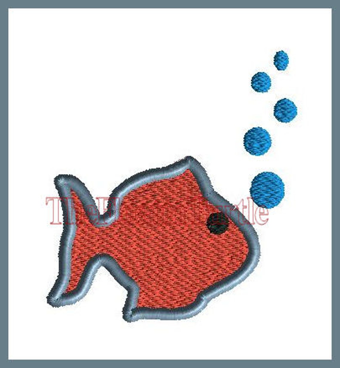 Fish Applique Embroidery Design Lil Fishy Embroidery Design | Etsy