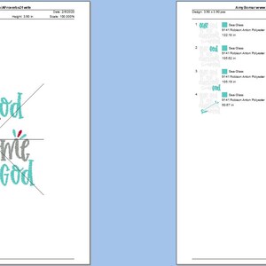Our God is an Awesome God Embroidery Design Heart Embroidery Design 8 ...