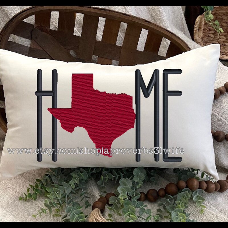 Texas Pillow - Etsy