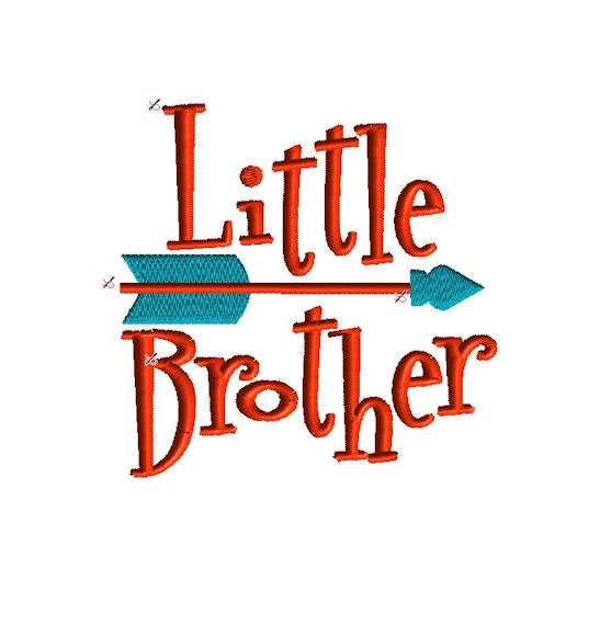 Sibling Embroidery Design Little Brother Big Brother Big | Etsy