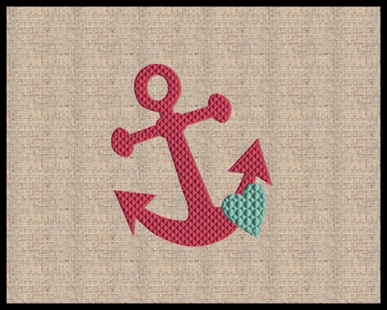 Anchor Machine Embroidery Design Nautical Anchor Embroidery - Etsy