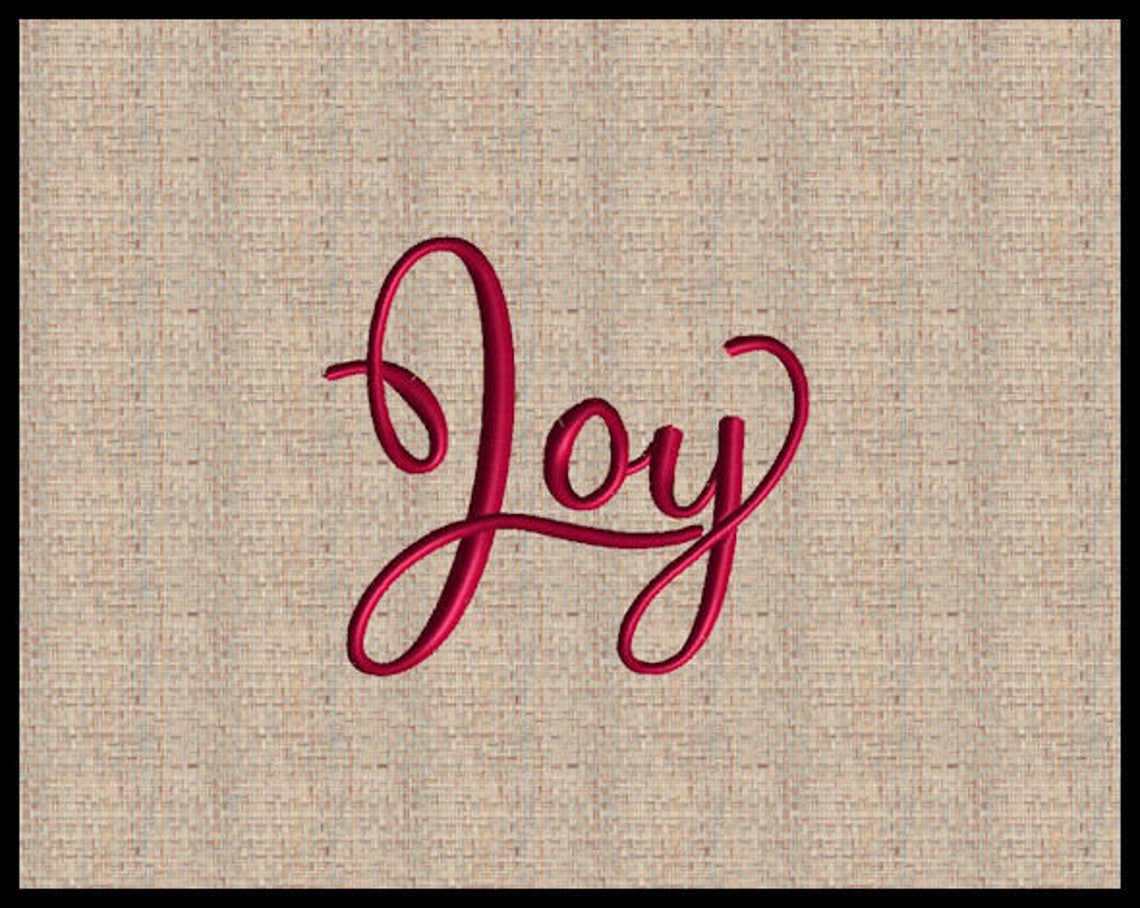 Word Joy Machine Embroidery Design Word Christian Embroidery - Etsy
