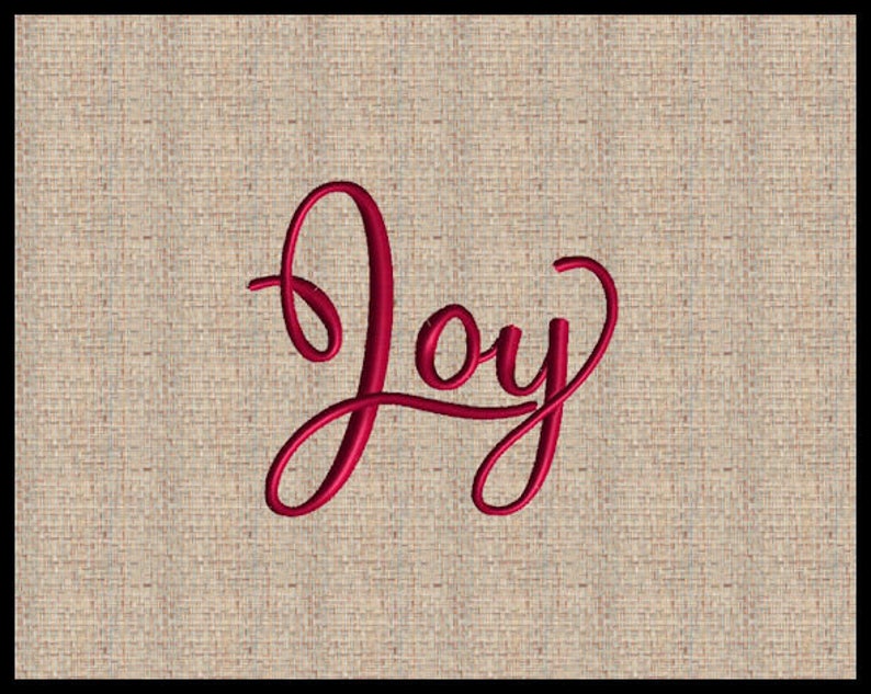 Word Joy Machine Embroidery Design Word Christian Embroidery Design ...