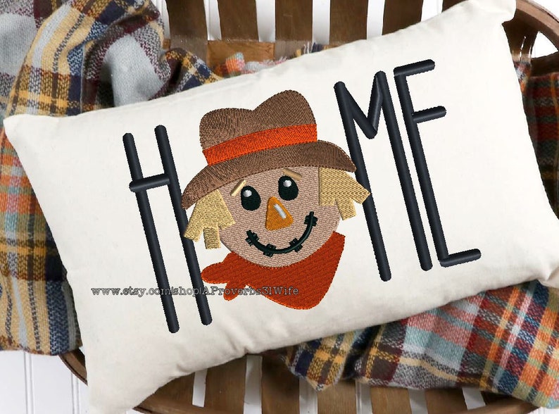 Scarecrow Machine Embroidery Design Fall Embroidery Design - Etsy