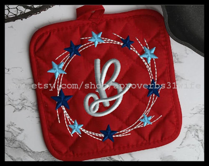 Stick Wreath Font Frame Monogram Font Frame 4x4 Embroidery | Etsy