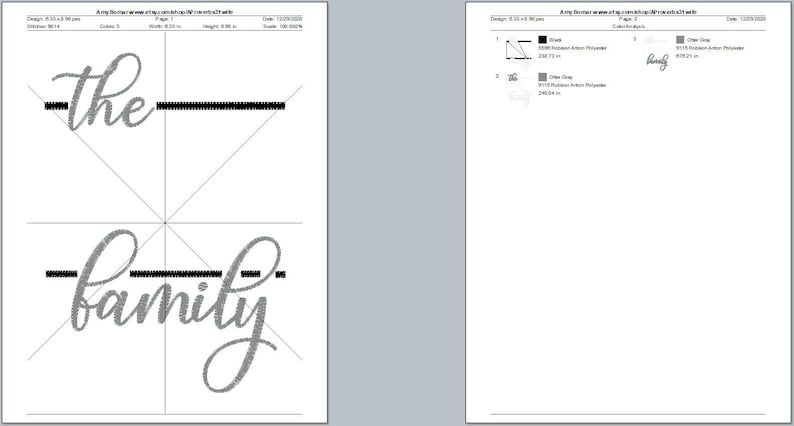 Family Embroidery Design Split Frame Design Font Frame - Etsy