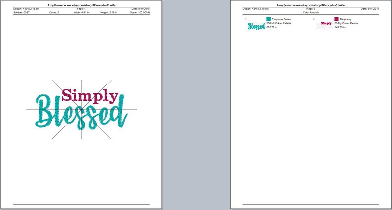 Simply Blessed Machine Embroidery Design Scripture Embroidery | Etsy