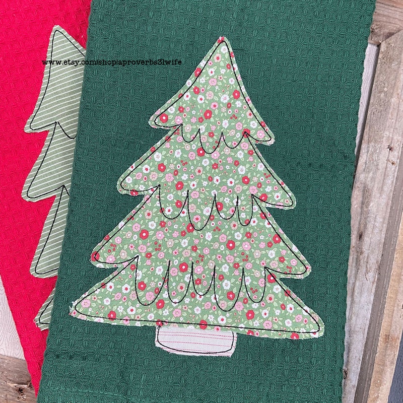 Appliqued Tree Pillow - Etsy