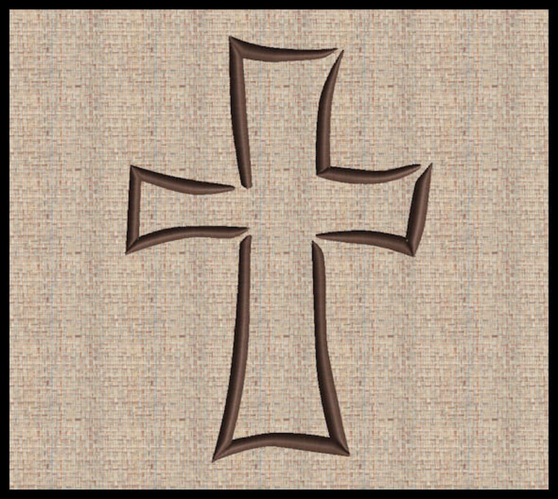 Cross Embroidery Design Old Rugged Cross Embroidery Design Scripture ...