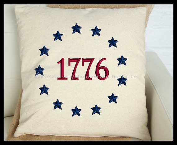 Star Frame 1776 4th of July Machine Embroidery 4x4 Embroidery | Etsy