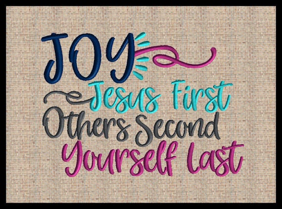 Joy Jesus Others You Craft