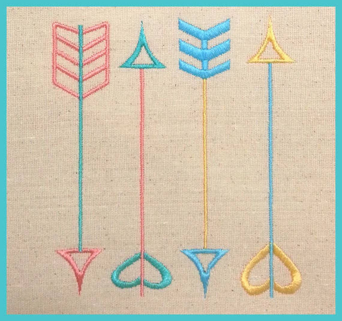 Arrow Embroidery Design Arrow Embellishment Embroidery Design | Etsy