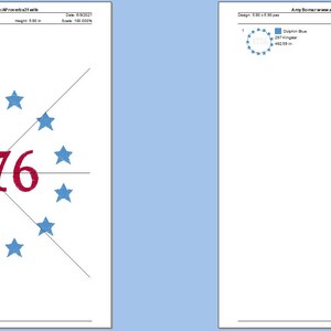 Star Frame 1776 4th of July Machine Embroidery 4x4 Embroidery Design ...