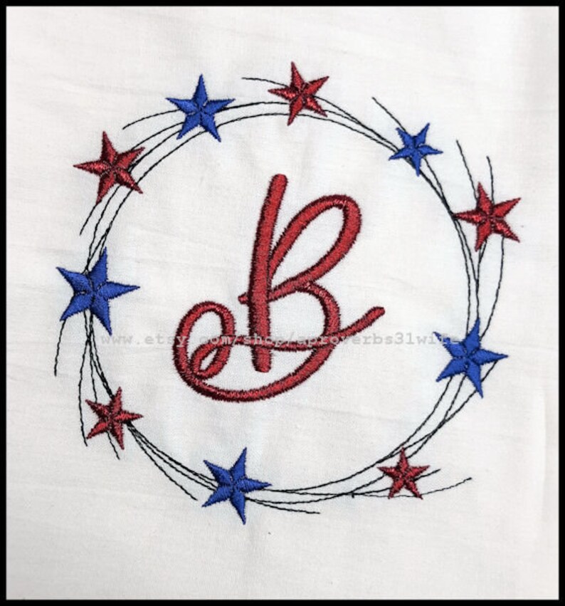 Stick Wreath Font Frame Monogram Font Frame 4x4 Embroidery | Etsy